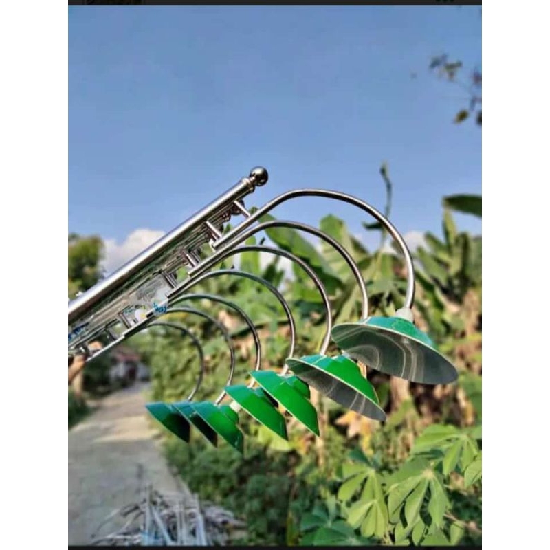 Jual tiang Lampu stainless steel 3m full set (tiang cup fiting ...