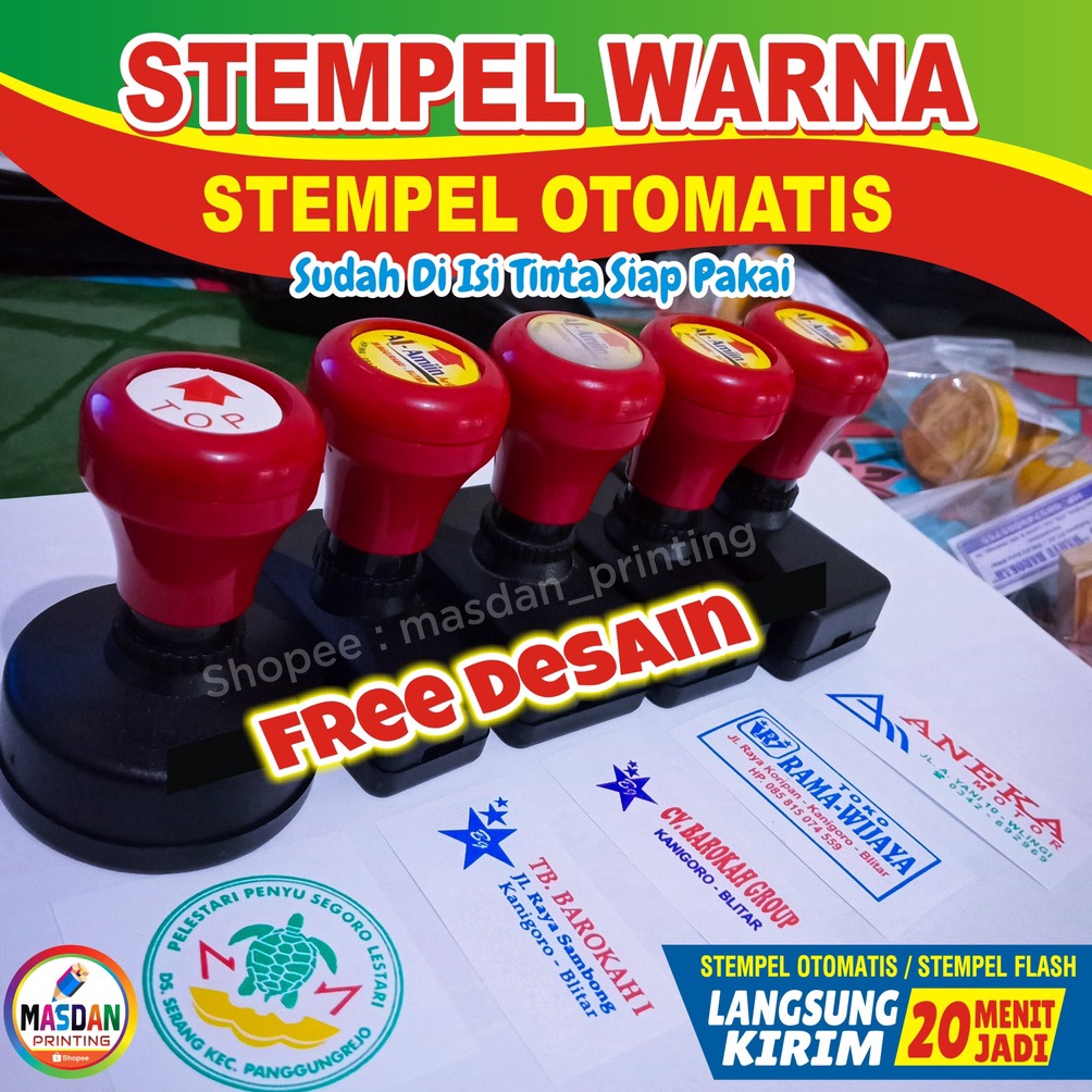 Jual KODE C5U9 STEMPEL FLASH STEMPEL CUSTOM STEMPEL OTOMATIS STEMPEL TTD | Shopee Indonesia