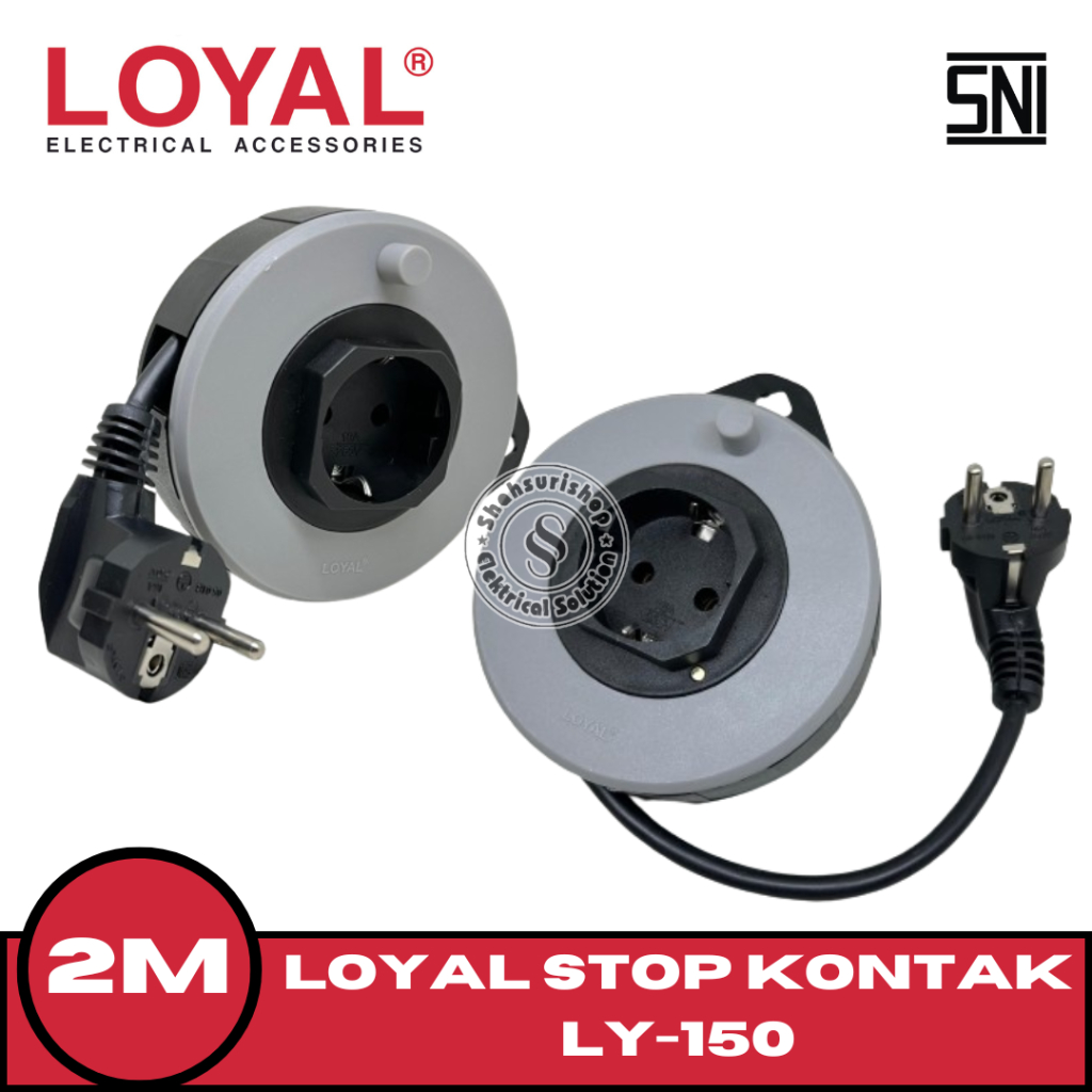 Jual LOYAL ROLL KABEL BOX MINI TRAVEL LY 150 2M 2 M METER 1 LUBANG ...