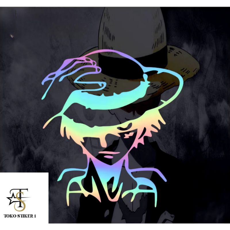 Jual STICKER CUTTING LUFFY TOPI STICKER ONE PIECE | Shopee Indonesia