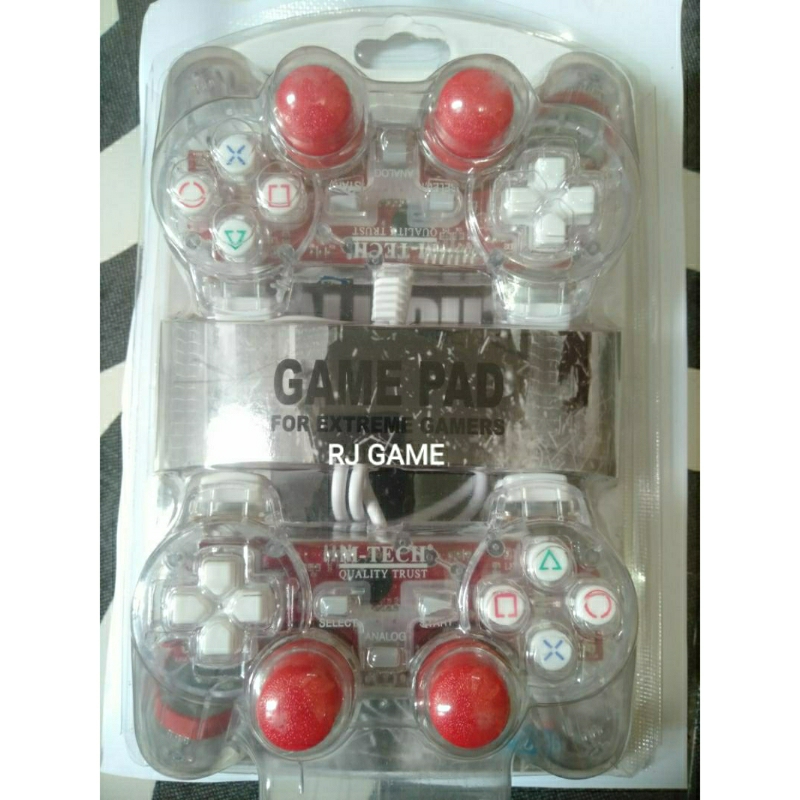 Jual STIK PC DOUBLE TRANSPARAN LAMPU / GAMEPAD / JOYSTIK PC DOUBLE ...