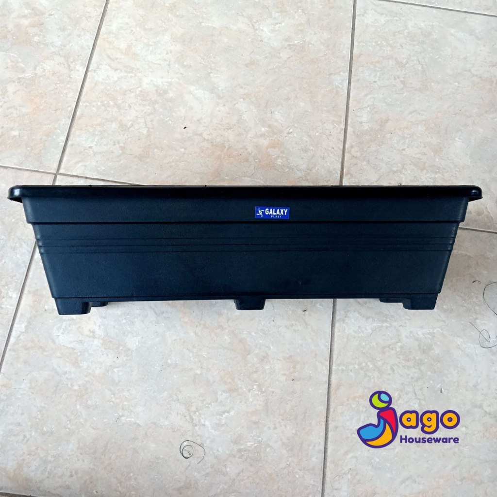 Jual Pot Persegi Panjang Hitam, Pot Bunga Segi Panjang Galaxy Plast ...