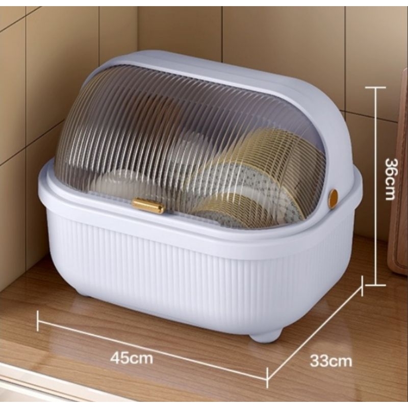 Jual Rak Piring Tertutup Plastik Rak Pengering Piring Tempat Alat Makan ...