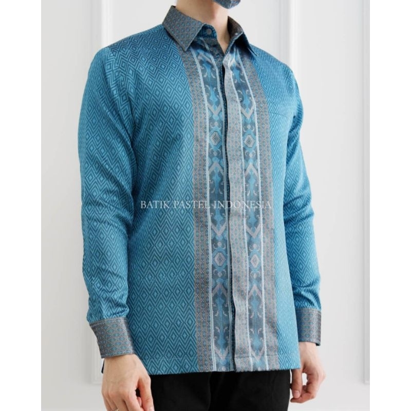 Jual [READY NEW COLLECTION] Kemeja batik tenun pria lengan panjang ...
