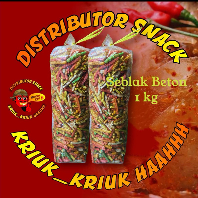 Jual Seblak beton pedas 1 kg / Kerupuk seblak beton | Shopee Indonesia