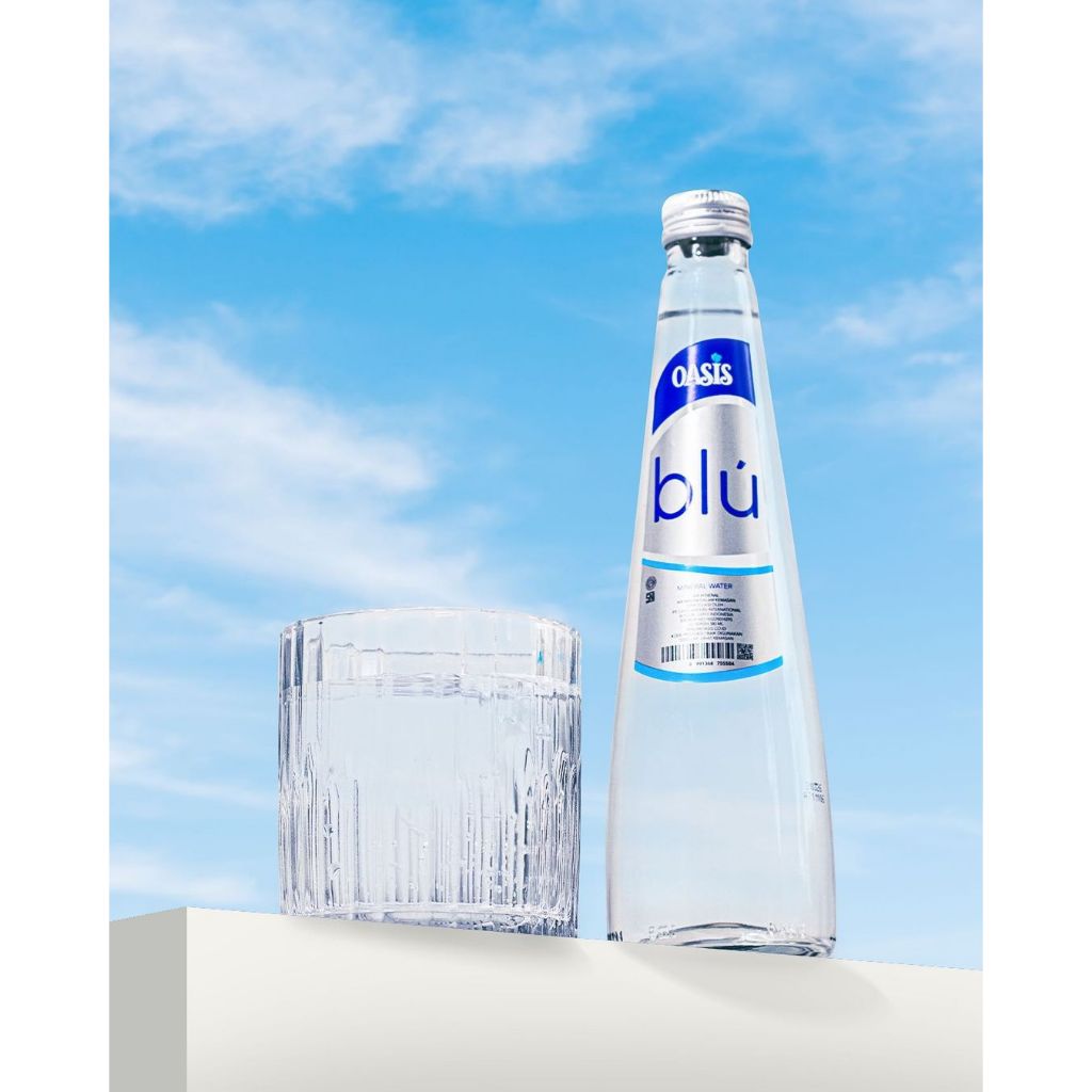 Jual Air Mineral Oasis Blu 380ml Botol Kaca (Per Dus/Box/Karton ...
