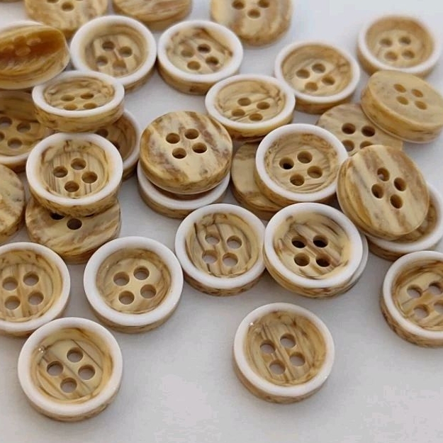Jual 100 Pcs Kancing Kemeja Hias Karakter Motif Gold Kayu Ukuran 18L 1 ...