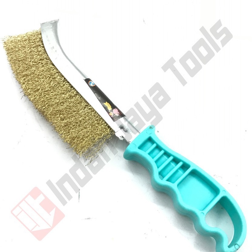 Jual Wah STAMVICK Sikat Kawat Kuningan Gagang Plastik Lengkung | Shopee ...