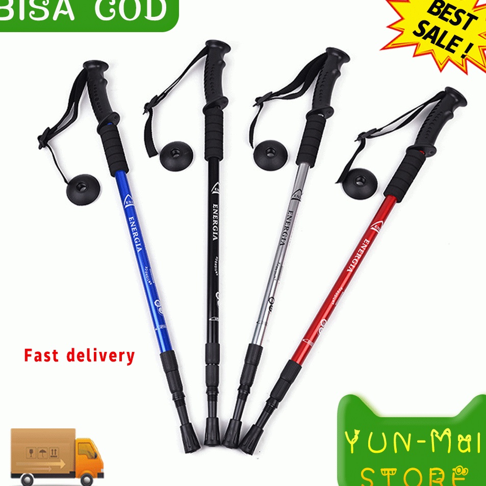 Jual Produk Termurah YUN Mall Trekking tongkat teleskopik lipat ...