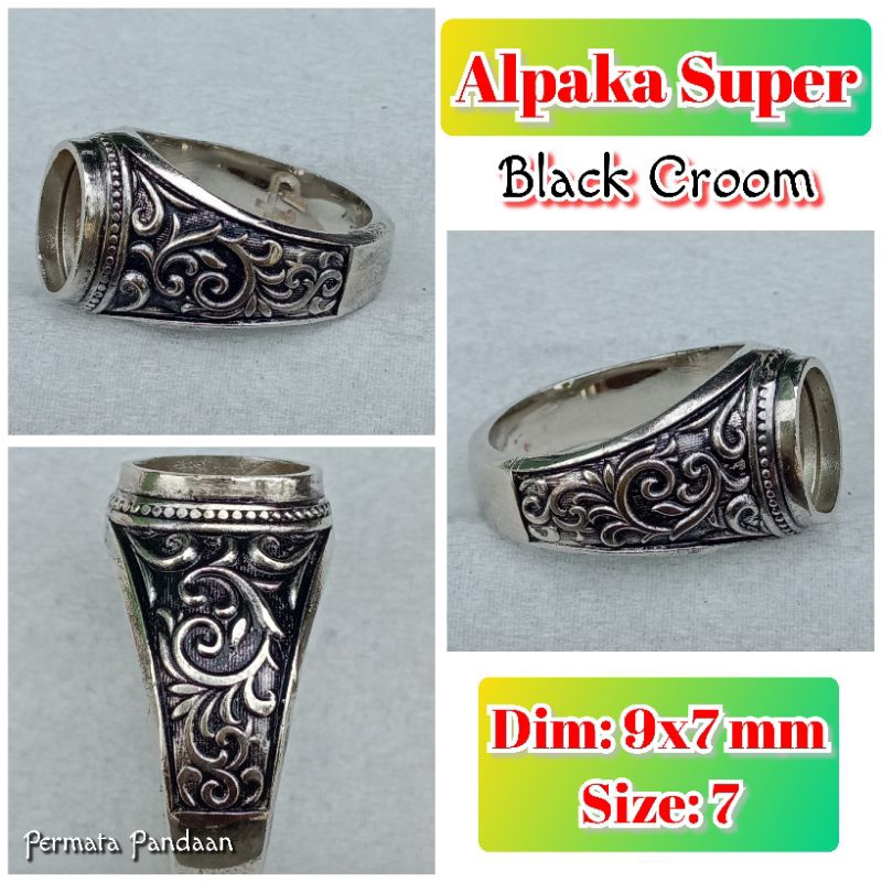 Jual emban batu akik dan permata alpaka super alpaka bakar.71 | Shopee ...