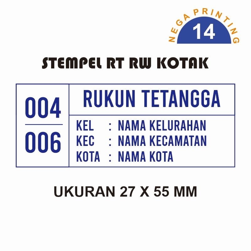 Jual Stempel flash Fles RT RW Nomer rumah Kode kantor / Stempel flash ...