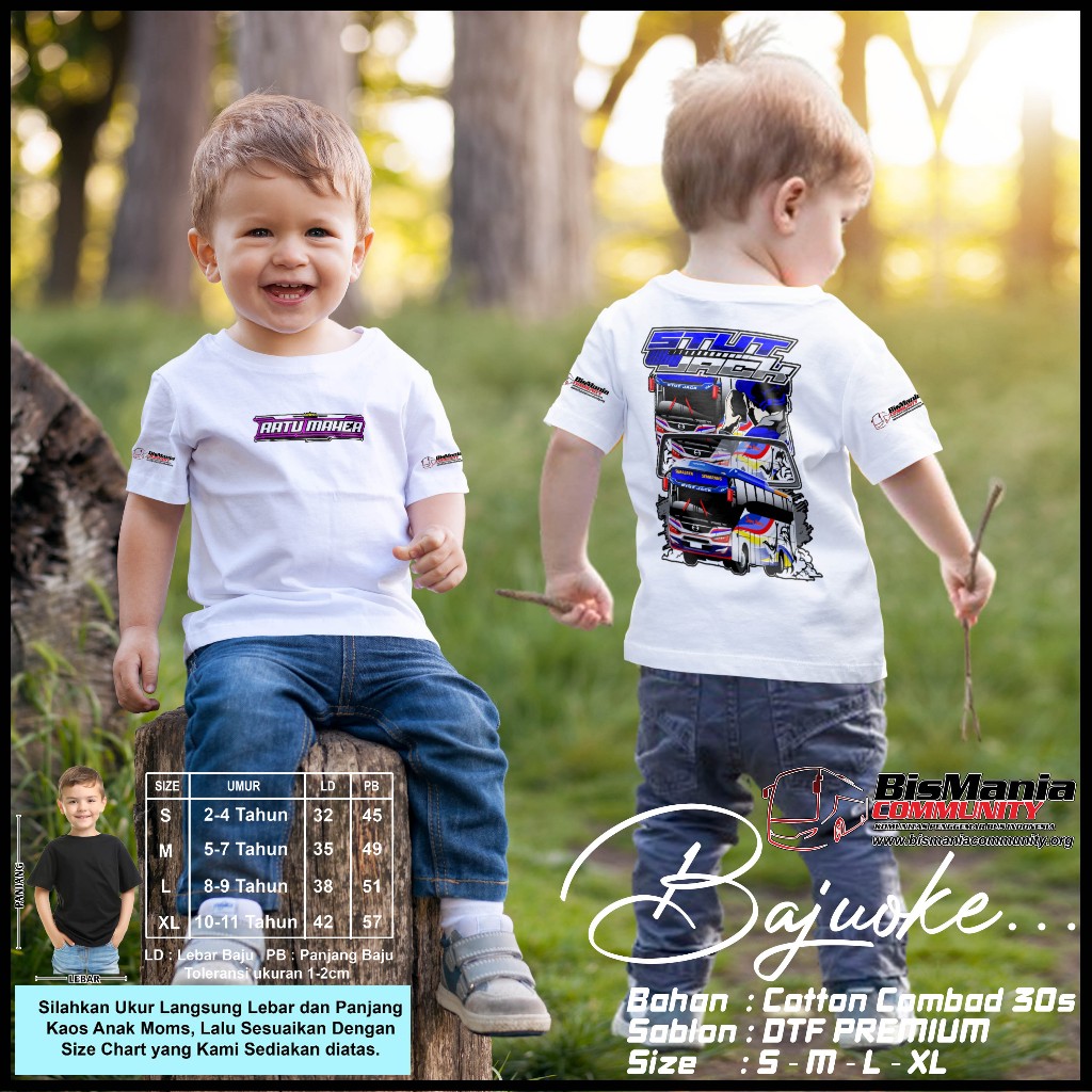 Jual KAOS ANAK - KAOS BUS STUT JACK - KAOS BUS MSM ASYROF - KAOS BUS BASURI - KAOS BISMANIA ...