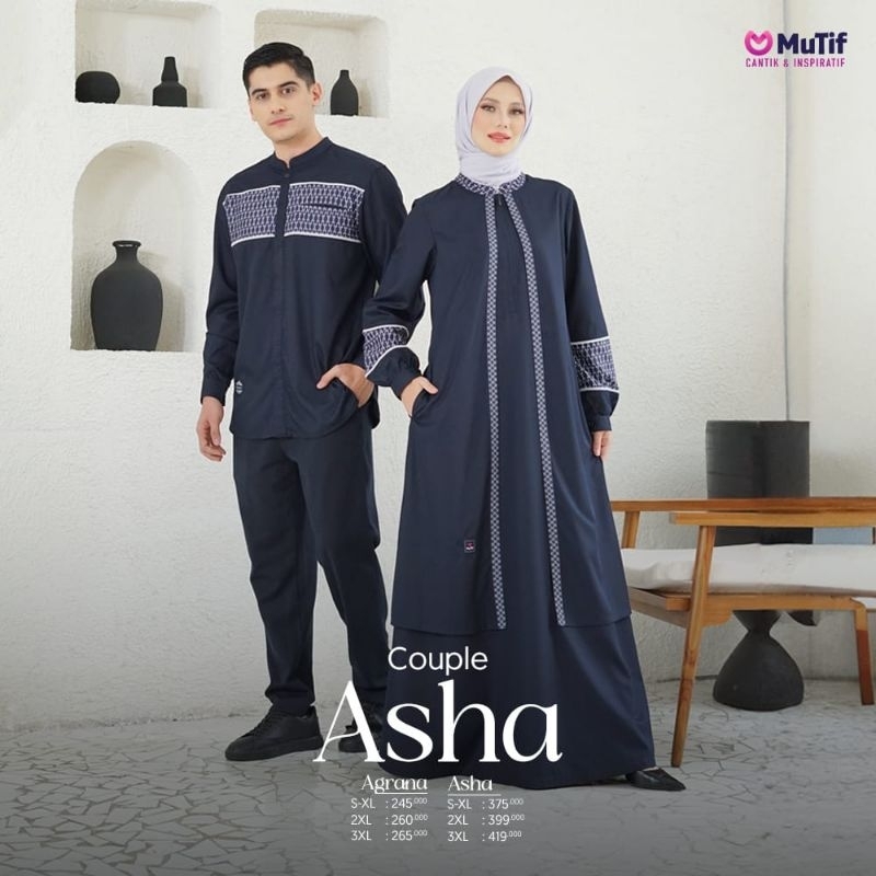 Jual Couple Asha Agrana Mutif // sarimbit Asha Agrana Mutif // Couple ...