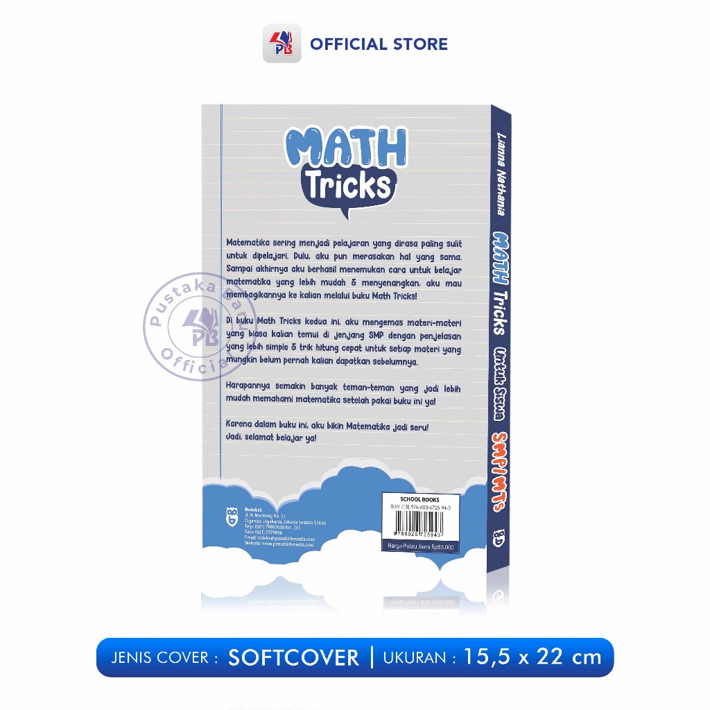 Jual Buku Matematika SMP MTs / Math Tricks SMP/MTs : Belajar Matematika Mudah & Menyenangkan ...