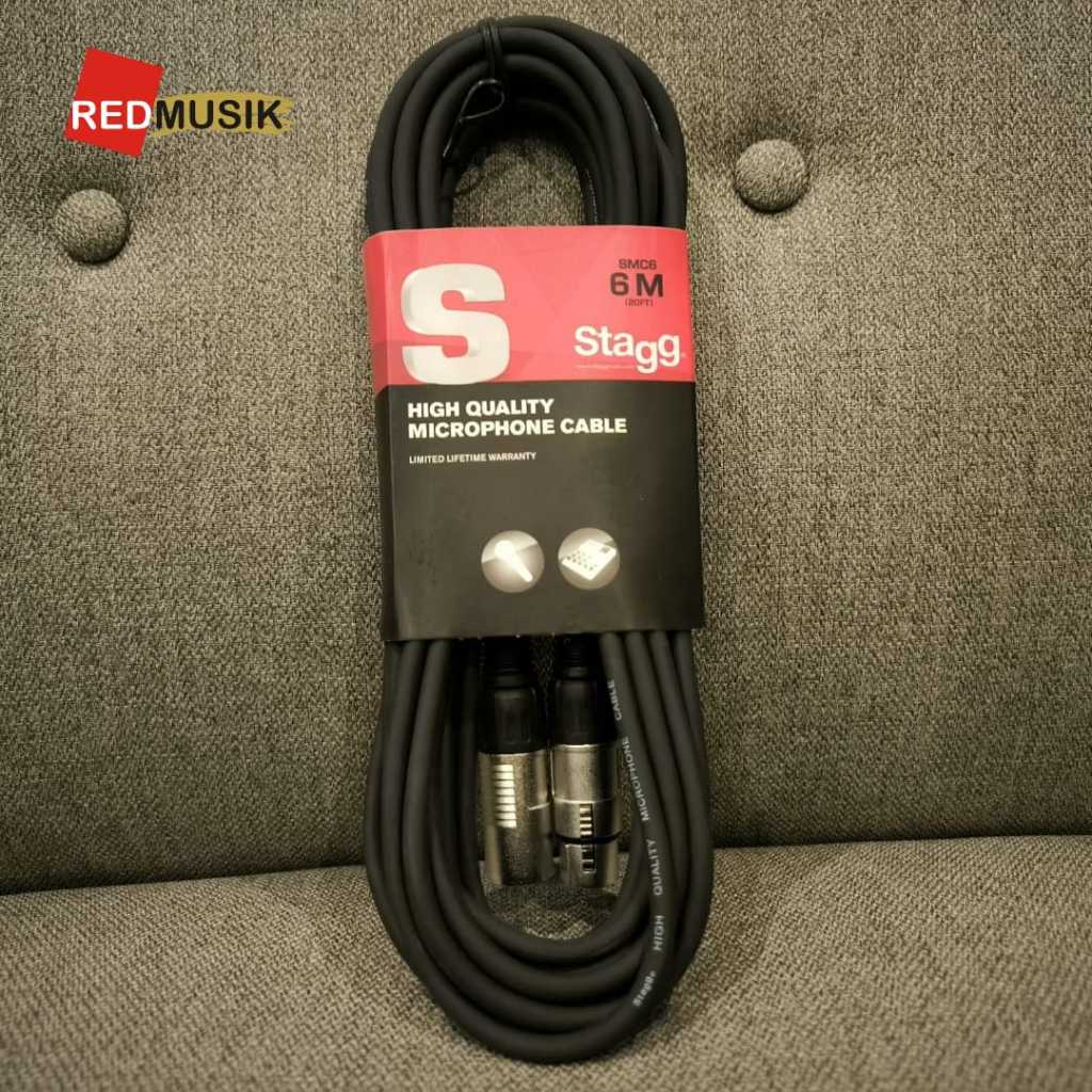 Jual Kabel Mic XLR Stagg SMC6 6M/20FT SMC-6 Microphone Cable SMC 6 ...