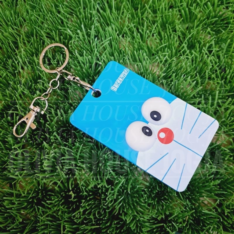 Jual ID Card Holder Doraemon Akrilik Biru Gantungan ID Card Doraemon ...