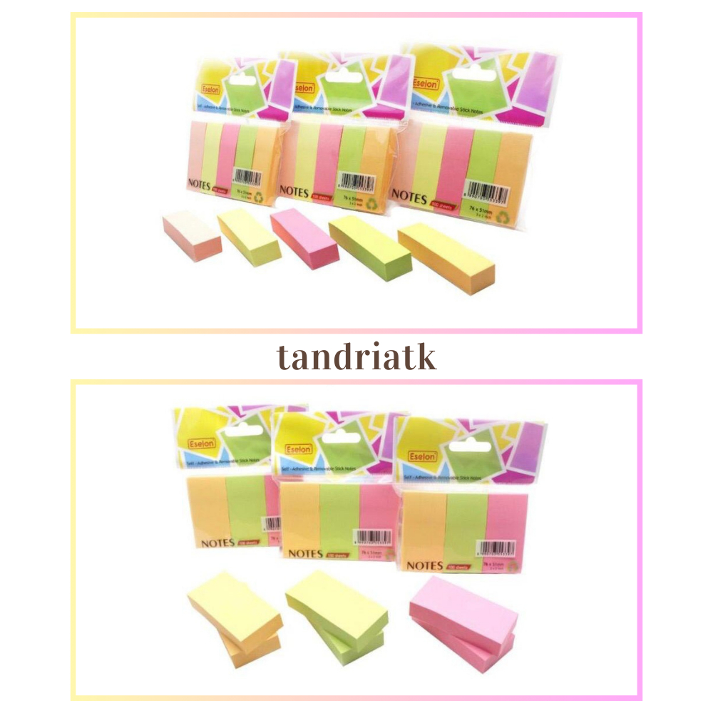 Jual Sticky Note Stickiii/ Memo Pembatas Buku 76 x 51 mm (3 x 2 inch ...