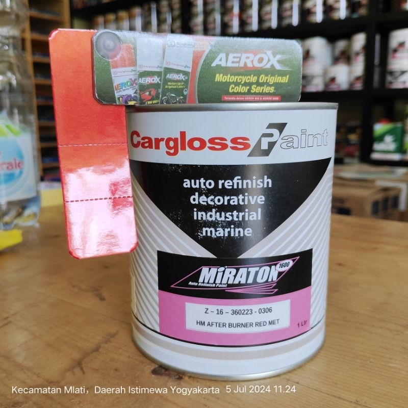 Jual Cat Cargloss Miraton 6223 HM Afterburner Red / Merah Honda ADV ...