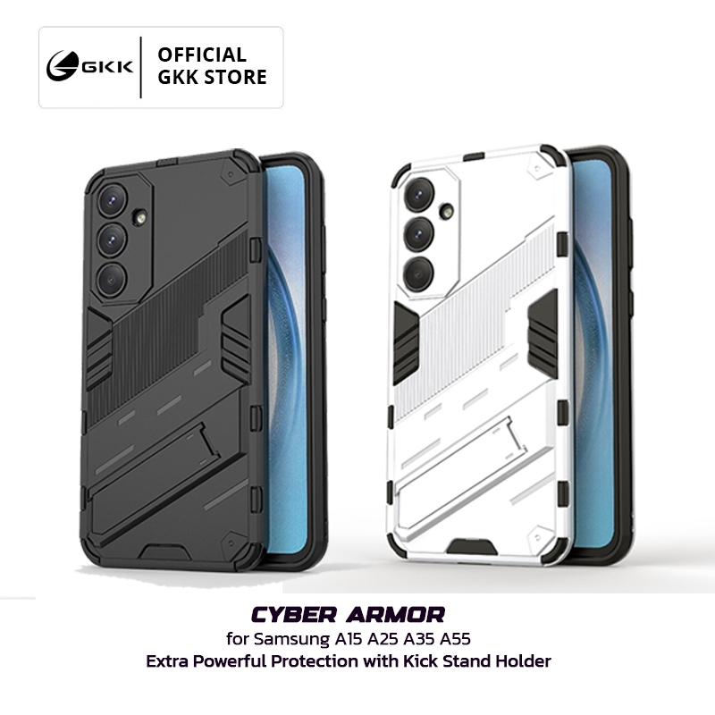 Jual GKK Case Samsung A15 A25 A35 A55 5G MAX Casing Hardcase Cyber Armor Kick Stand Holder Anti ...