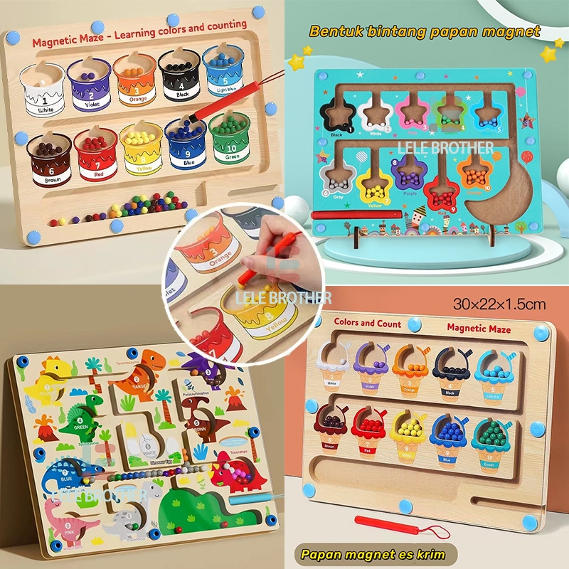 Jual LELE BROTHER Mainan Edukasi Papan Magnetik Berhitung/klasifikasi ...