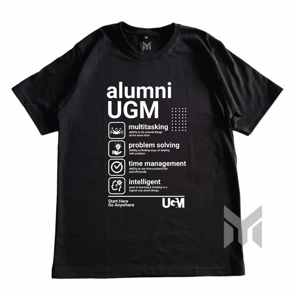 Jual Kaos Distro Alumni UGM Universitas Gadjah Mada Start Here Go ...