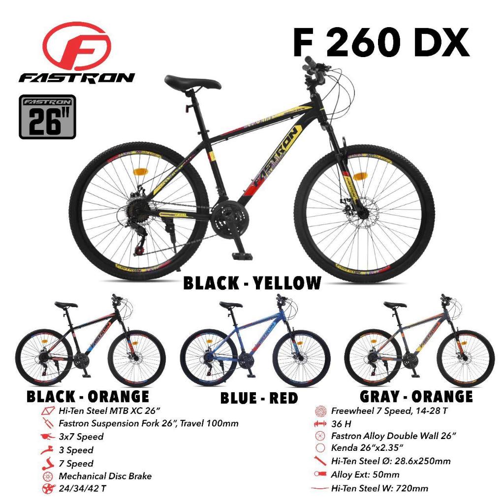 Jual GOSEND Sepeda MTB 26 Fastron 260 DX Discbrake | Shopee Indonesia