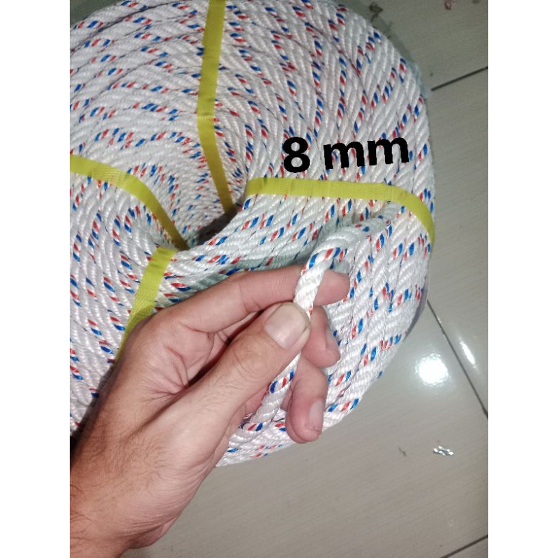 Jual Tali tambang PPD no 8mm... harga meteran | Shopee Indonesia