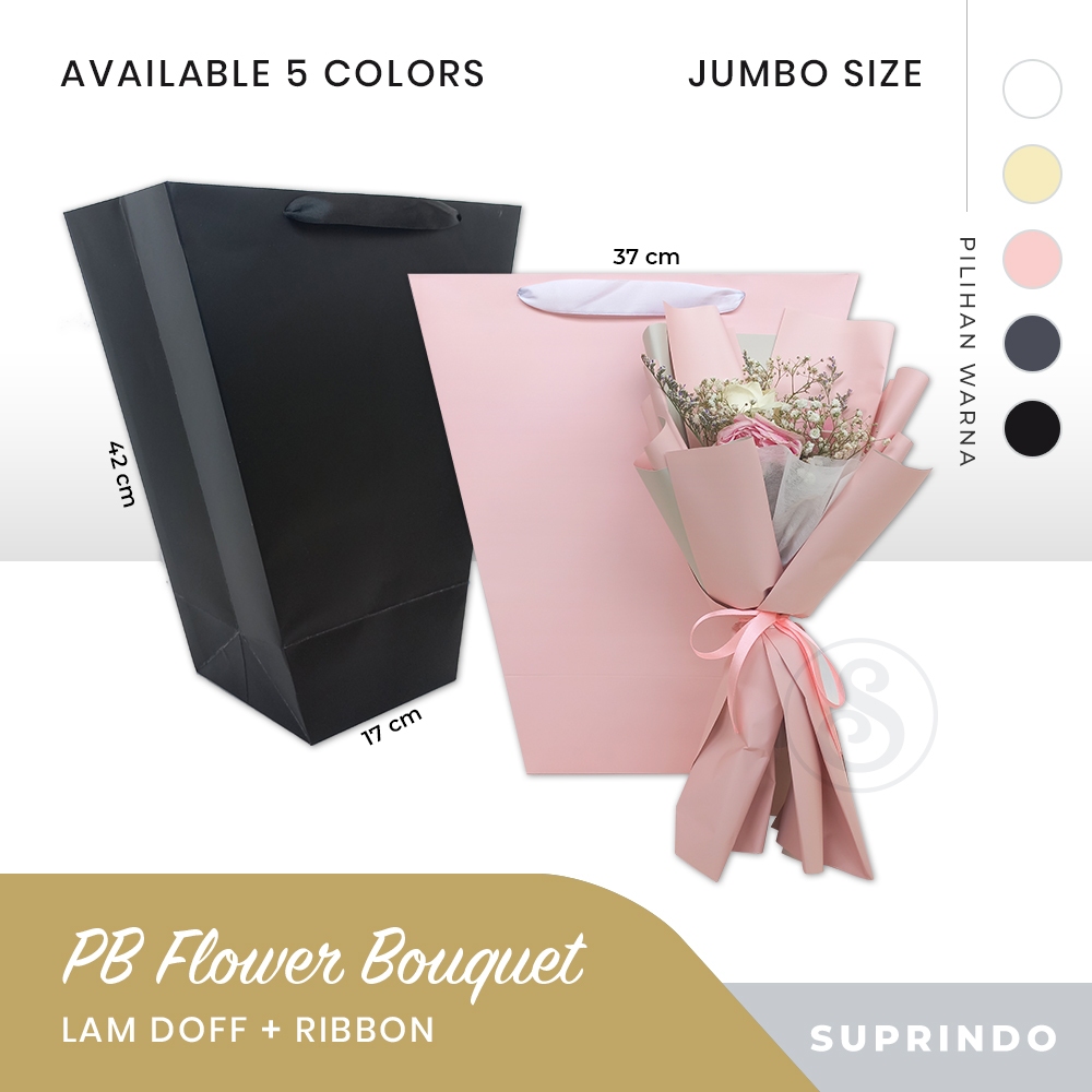 Jual PREMIUM PAPER BAG TEBAL FLOWER BOUQUET/BUKET BUNGA | Shopee Indonesia