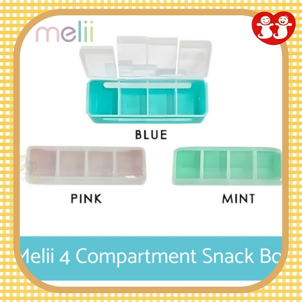 Jual Melii 4 Compartment Snack Box Tiny - Tempat Makan Anak Serbaguna ...