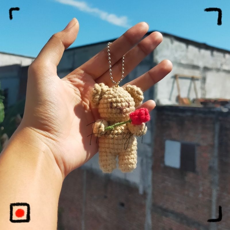 Jual Bear Crochet | Keychain Beruang Rajut | Bear Rajut | Shopee Indonesia