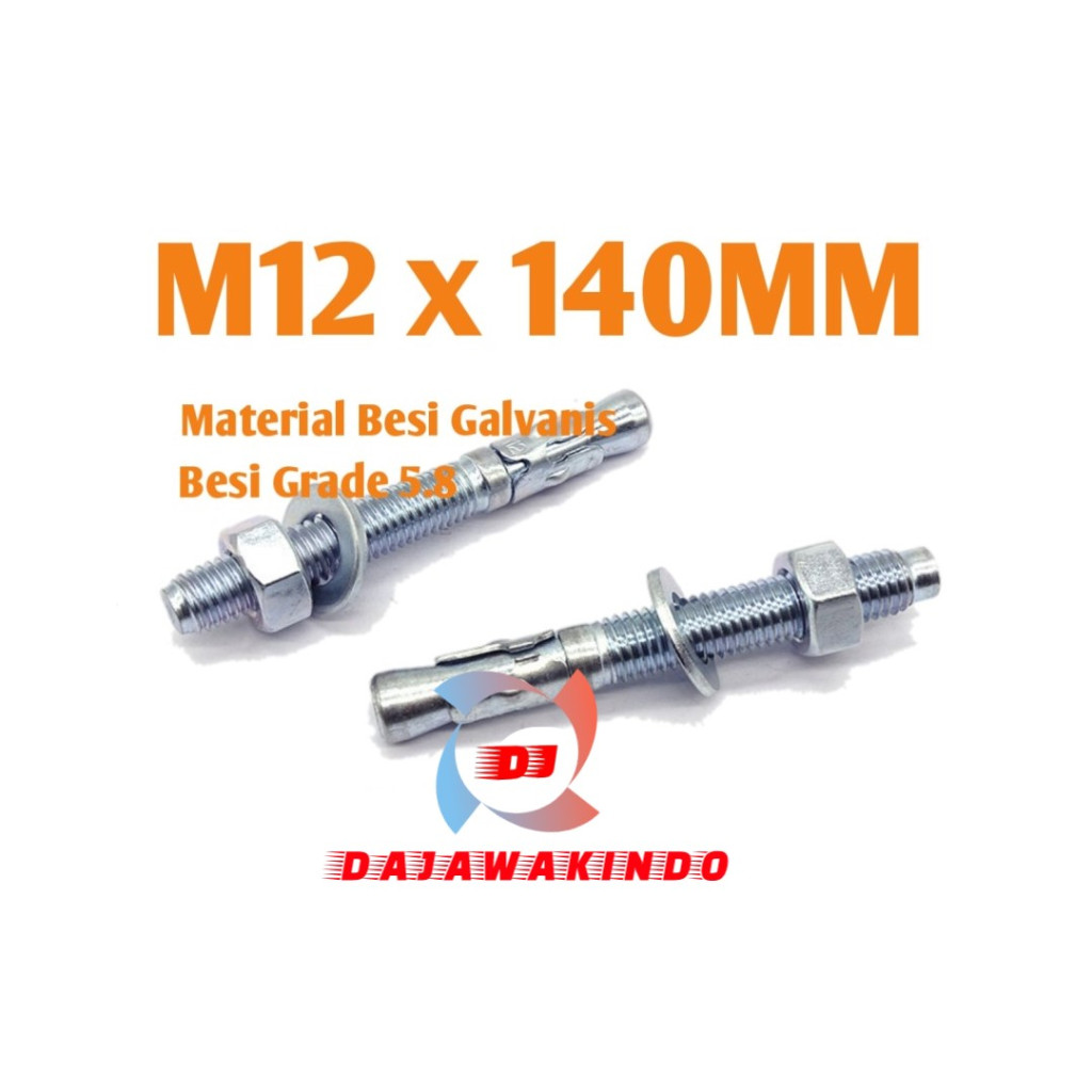 Jual Angkur Trubolt M12 x 140 / Wedge Anchor M12 x 140 Galvanis ...