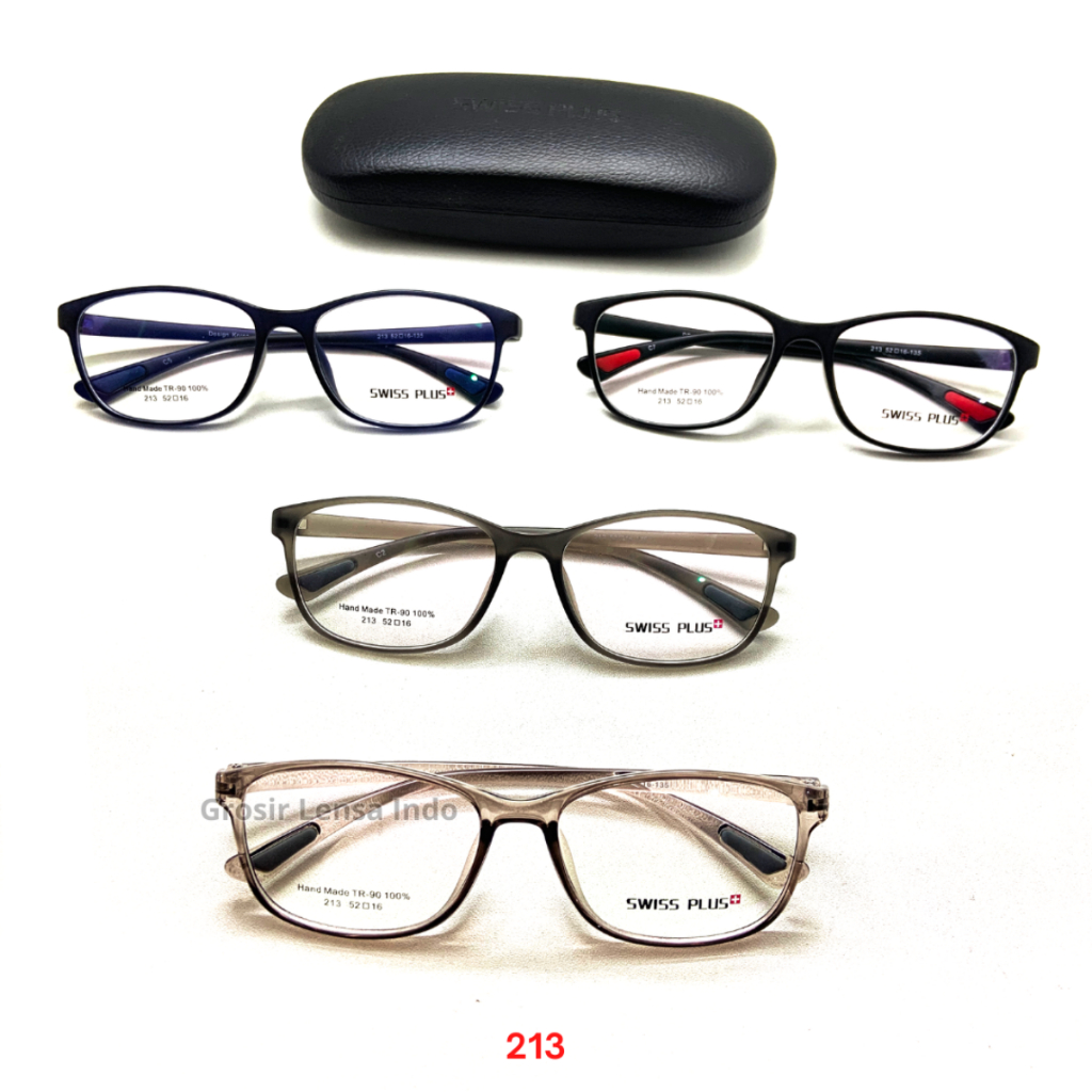 Jual Frame Kacamata Original Swiss Plus 213 Size 52 Lebar Frame 135mm ...