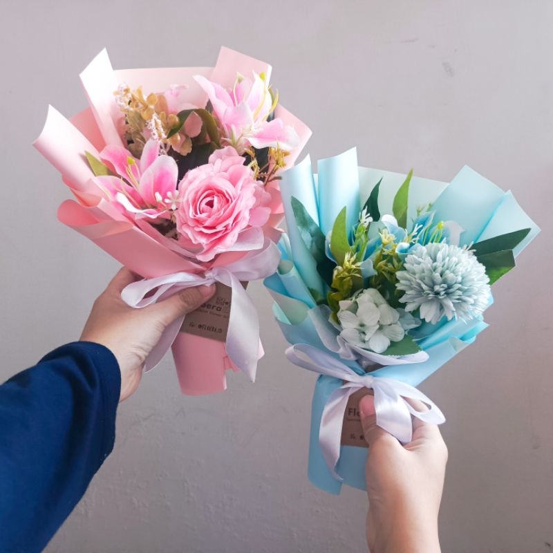 Jual (READY) Buket XS KECIL 30cm wisuda bunga palsu graduation bouquet ...
