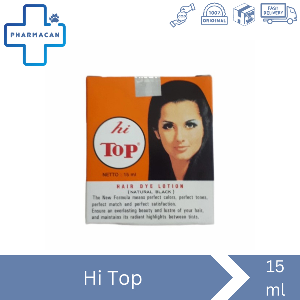 Jual Hi Top Semir Rambut 15ml - Cat Rambut Hitam | Shopee Indonesia
