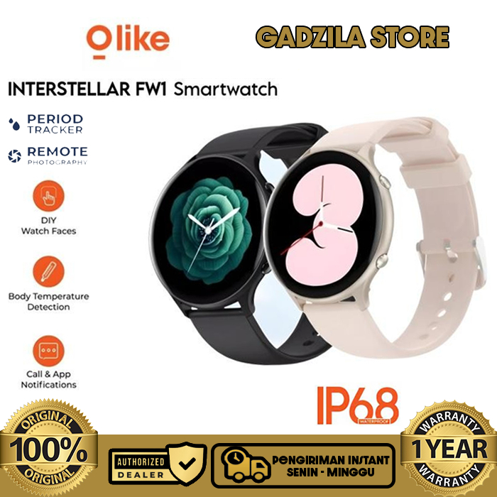 Jual OLIKE FW1 FW2 Smartwatch Interstellar Touch IP68 Water Resistant ...