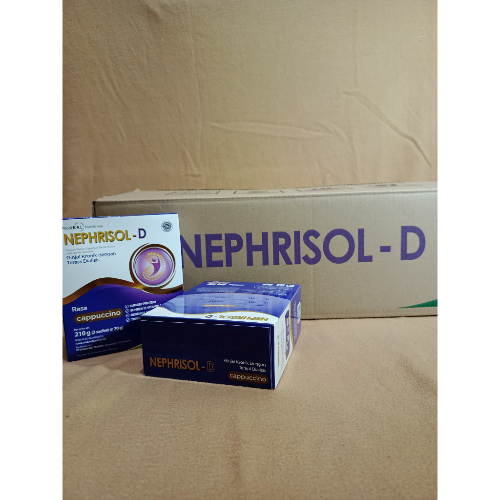 Jual Bundle Nephrisol D Vanilla Cappucino 24 box/1 karton | Shopee ...