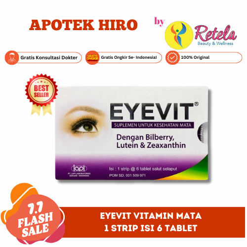 Jual Eyevit 1 Strip Isi 6 Tablet/ Vitamin Mata | Shopee Indonesia