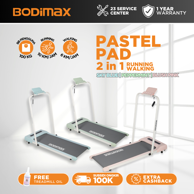 Jual RUNNING PAD PASTEL / TREADMILL/ RUNNING PAD/ GYM / ALAT OLAHRAGA ...