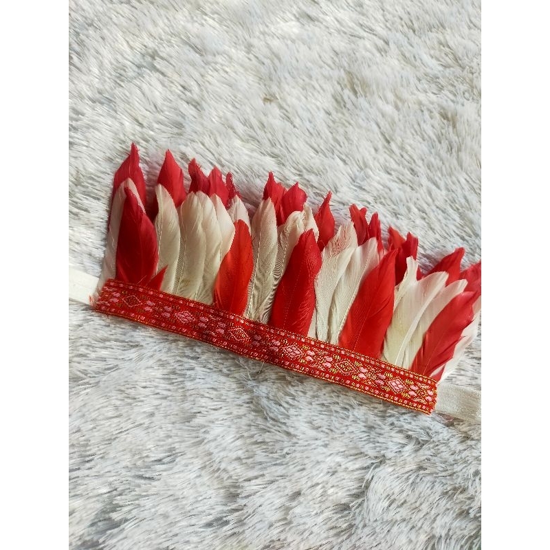 Jual Bando bulu Hiasan kepala bulu mahkota bulu angsa tegak | Shopee ...