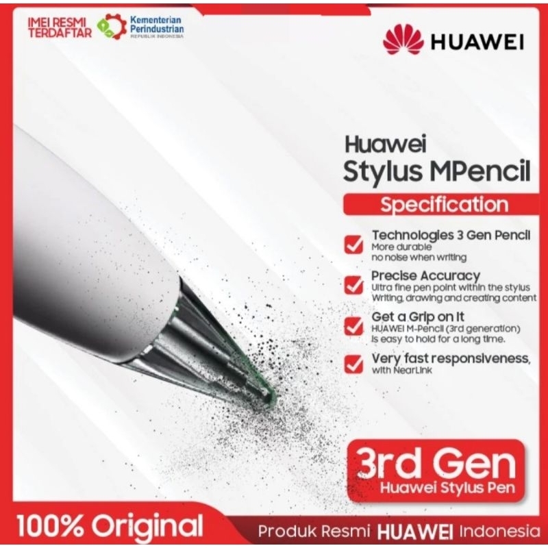 Jual HUAWEI M-Pencil 3rd Generation | Shopee Indonesia
