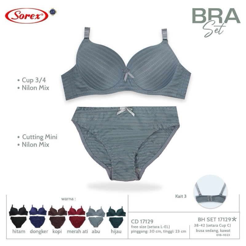 Jual BH SET SOREX CUP B - C BRA BUSA SOREX TERLARIS | BRA DAN CELANA ...