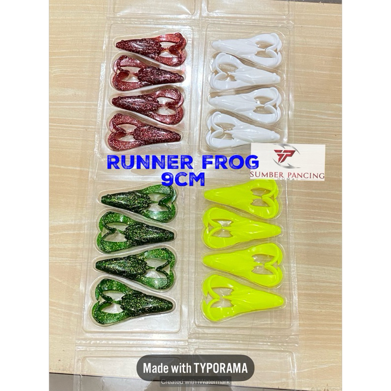 Jual RUNNER Frog 9cm Soft frog harga per pack | Shopee Indonesia