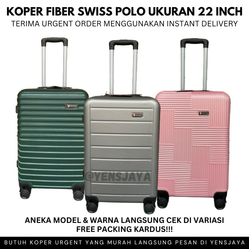 Jual KOPER FIBER 22 INCH SWISS POLO - ANEKA MODEL & WARNA - KOPER POLO ...