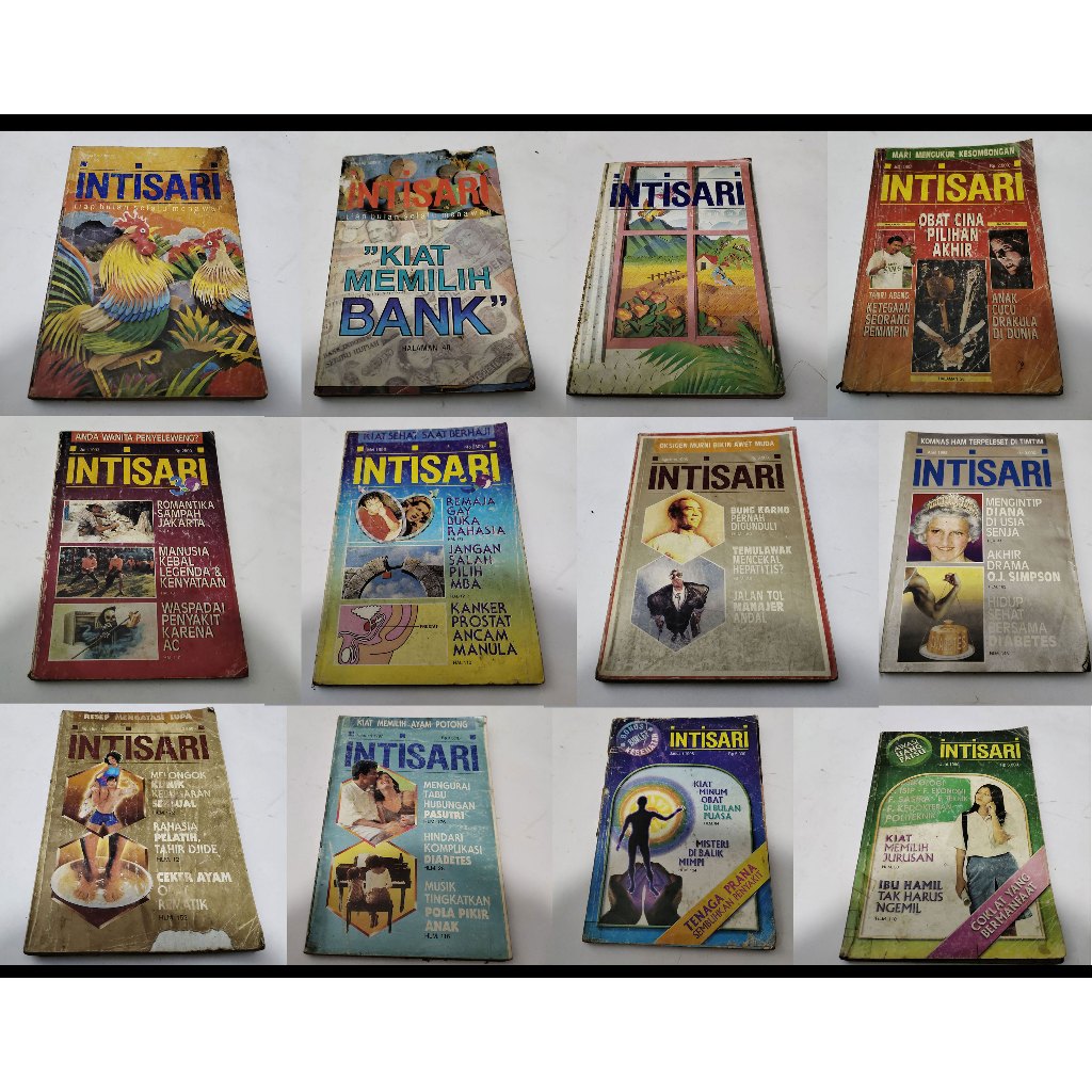Jual Majalah INTISARI KLASIK BUKU JADUL UNTUK KOLEKSI 1990 1991 1992 ...