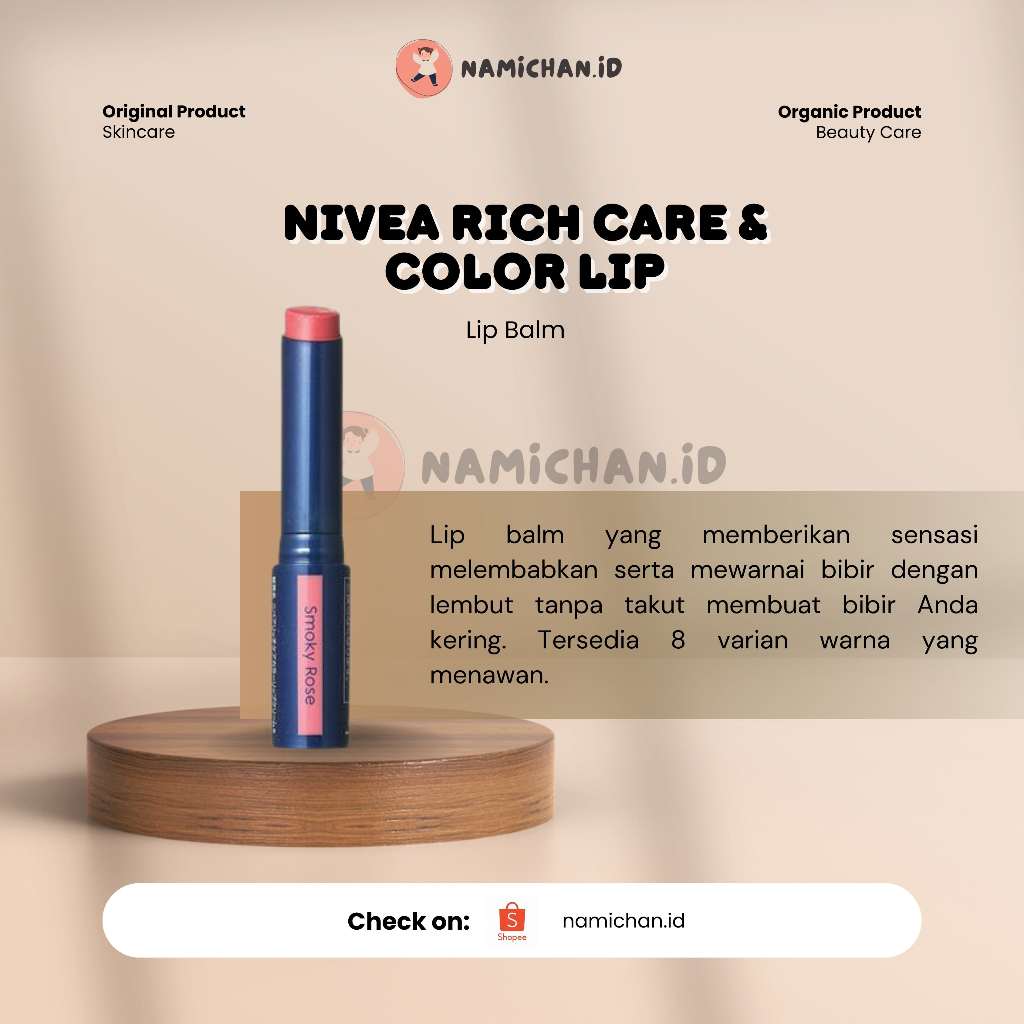 Jual [ PO Japan November 2024 ] Nivea Rich Care & Color Lip | Nivea ...