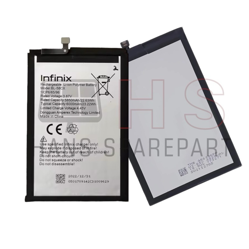 Jual BL-58CX BATERAI INFINIX SMART 7 HD / SMART 7 PLUS / X6516 X6517 ...