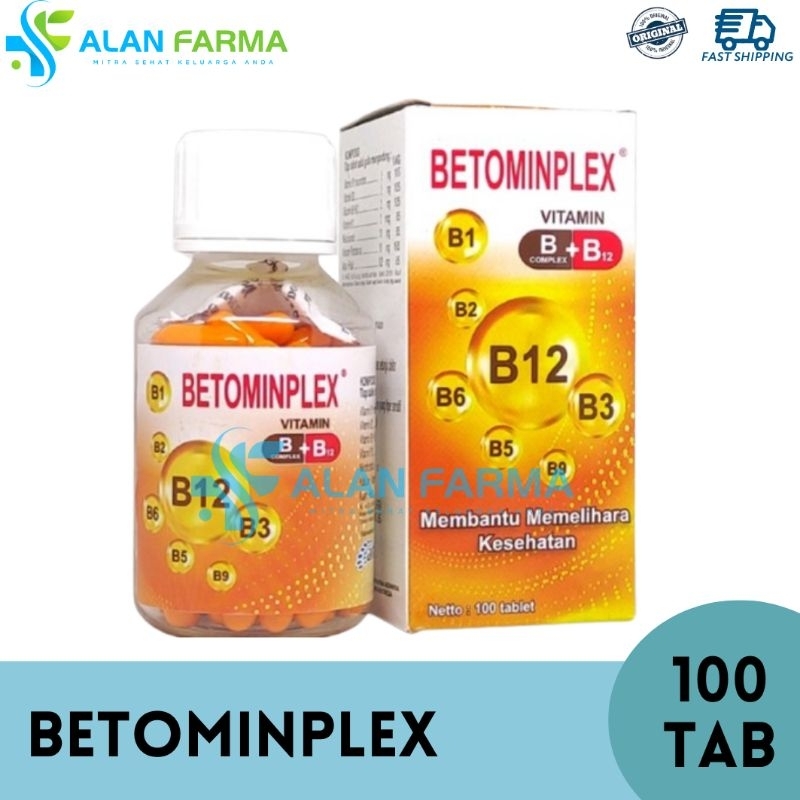 Jual Betominplex Botol isi 100 | Vitamin B Complex dan B12 | Vitamin B ...