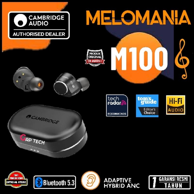 Jual Cambridge MELOMANIA M100 / M-100 / M 100 True Wireless Headphones ...