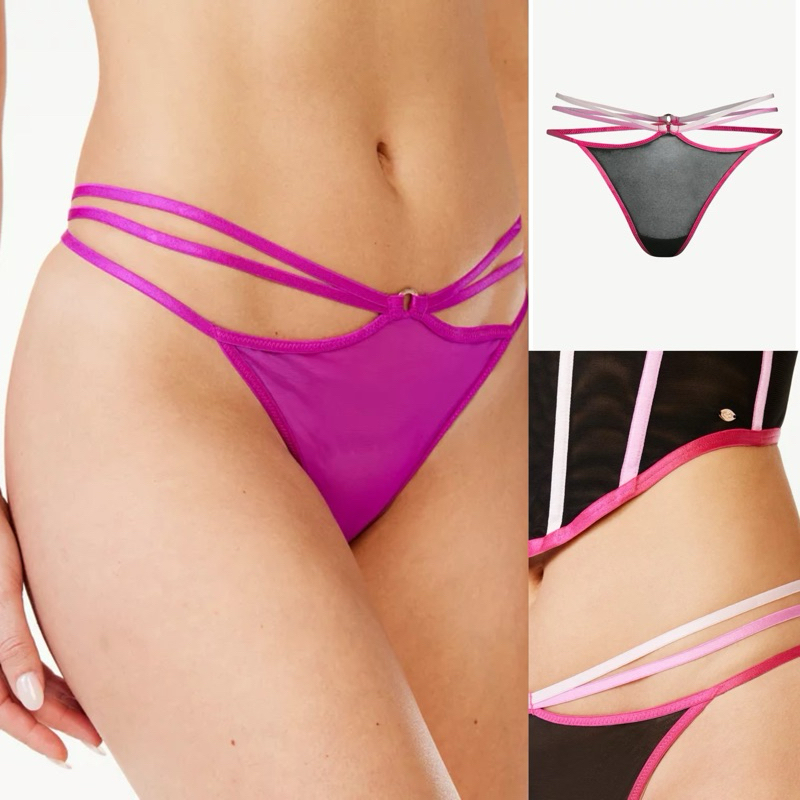 Jual [THONG] Sofia Vergara Color Block Strappy Thong G String Sexy Lingerie | Shopee Indonesia