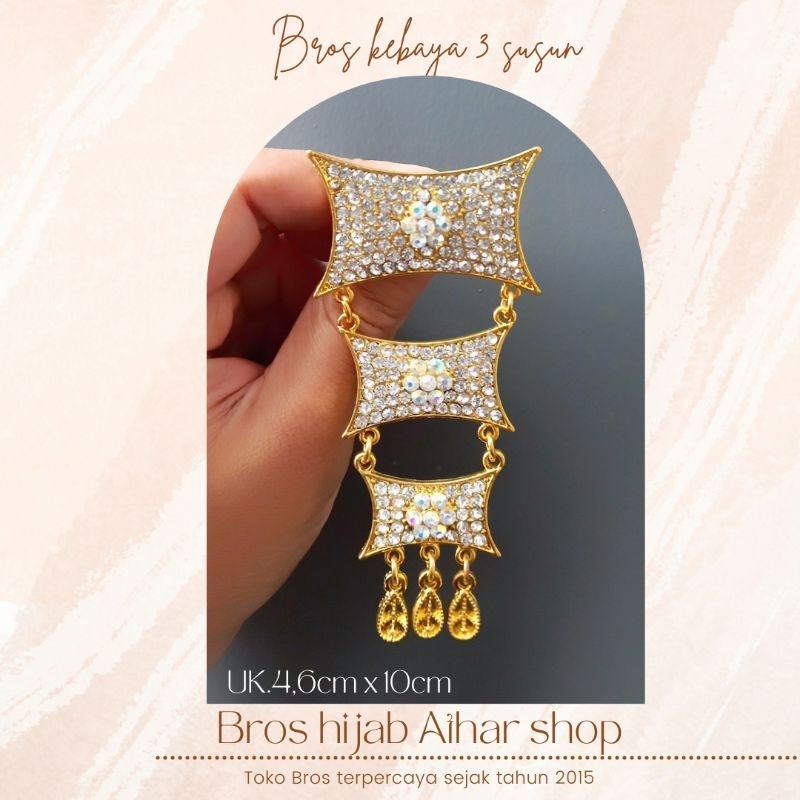 Jual Bros Kebaya Gold Emas Perak Kutubaru 3 Susun Bross Kutu Baru ...